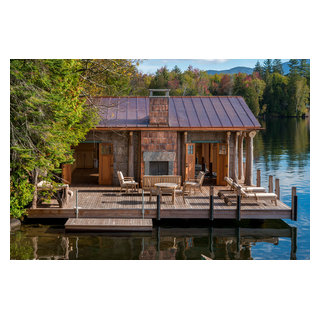 Boathouses - Rustic - Exterior - Burlington - by Adirondack Design | Houzz