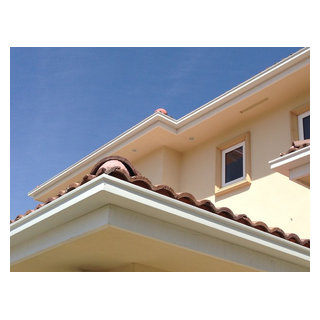 Box Gutters on Custom Home with Tile Roof, Walnut California ...