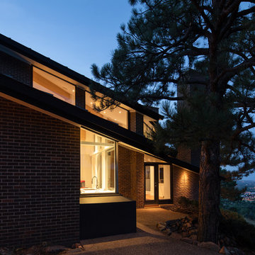 75 Mid-Century Modern Brick Exterior Home Ideas You'll Love - December ...