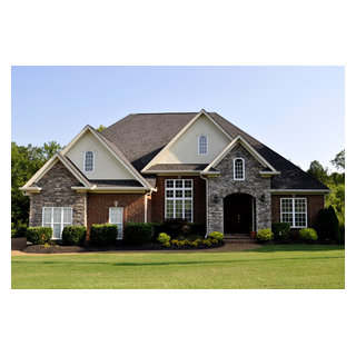 Brick, Stone, and Dryvit Exterior in Traditional Colors - Modern ...