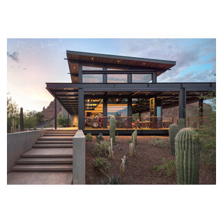 Camelback Mountain Glass House - Contemporary - Exterior - Phoenix - by ...