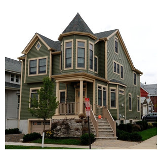 Cape Cod home transformed into Victorian Style Home - Traditional ...