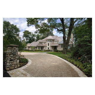 Cape Cod Stone and Shingle Style House in Winnetka on Lake Michigan ...