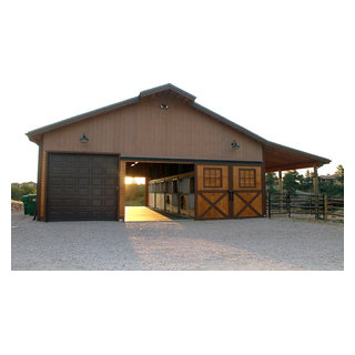 Castle Rock Horse Barn - Rustic - Exterior - Boise - by Barn Pros | Houzz