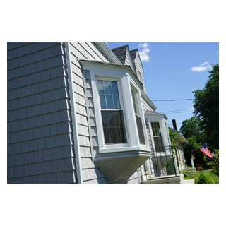 Cedar Shingle Siding Alside Pelican Bay Color: Cape Cod Gray & Sunrise ...