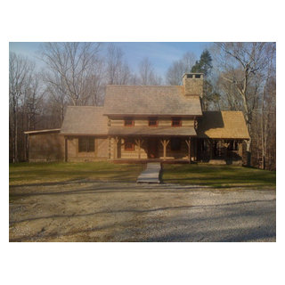 Central Kentucky Log Cabin Primitive Kitchen - Traditional - Exterior ...