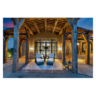 Guest House Exterior Sitting Area - Rustic - Exterior - Phoenix - by ...