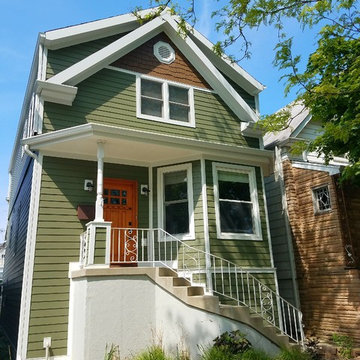 Heathered Moss Green Exterior Siding - Photos & Ideas | Houzz