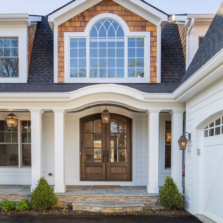 Colonial House Front Walkway - Photos & Ideas | Houzz