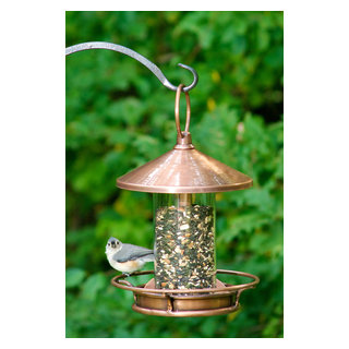 Classic Perch Bird Feeder - Copper Finish by Good Directions ...