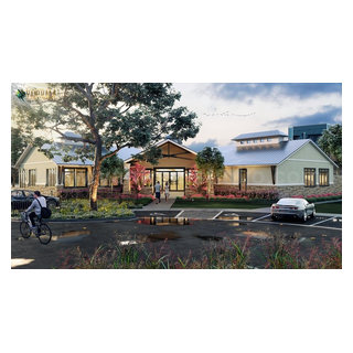 Classic Residential Exterior Landscaping Street House of architectural ...