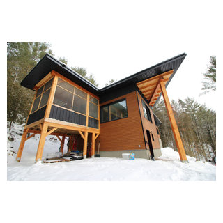 CLT (Cross Laminated Timber) Home - Arts & Crafts - House Exterior ...