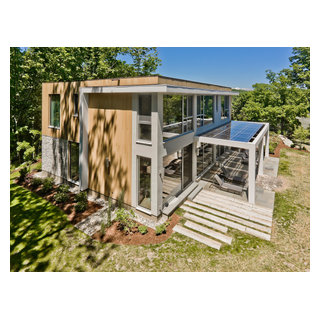 Coastal Modern . Net Zero Ready - Modern - House Exterior - New York ...