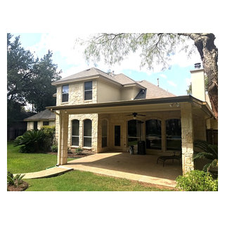 Cobble Stone Exterior Painting Project - Traditional - Exterior ...