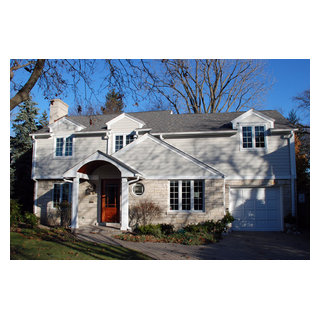 Colonial Style Home Winnetka, IL in Marvin Windows & James Hardie ...