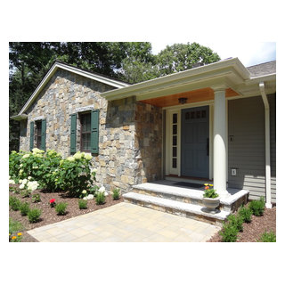 Colonial Style Ranch with Dry-Fit Natural Stone Accents - Traditional ...