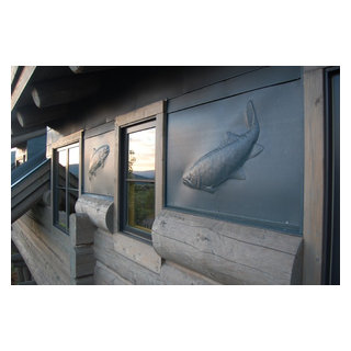 Colorado Log Home - Rustic - Exterior - Denver - by RHEINZINK | Houzz