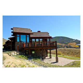 Colorado Timber Frame - Montagne - Façade - Denver - par Mountain Log ...