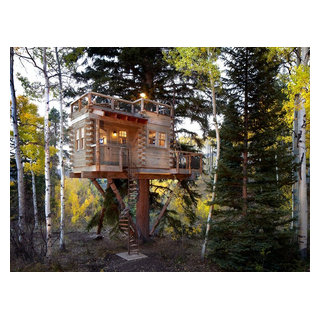 Colorado Treehouse - Rustic - Exterior - Denver - by Missy Brown Design ...