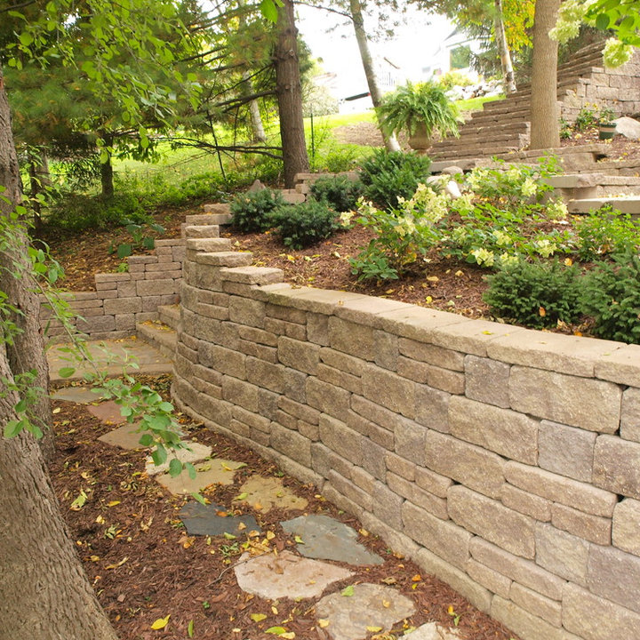 Concrete Block Wall Landscape - Photos & Ideas | Houzz