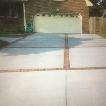 Brick Inlay Driveway - Photos & Ideas | Houzz