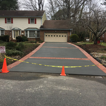 Brick Inlay Driveway - Photos & Ideas | Houzz