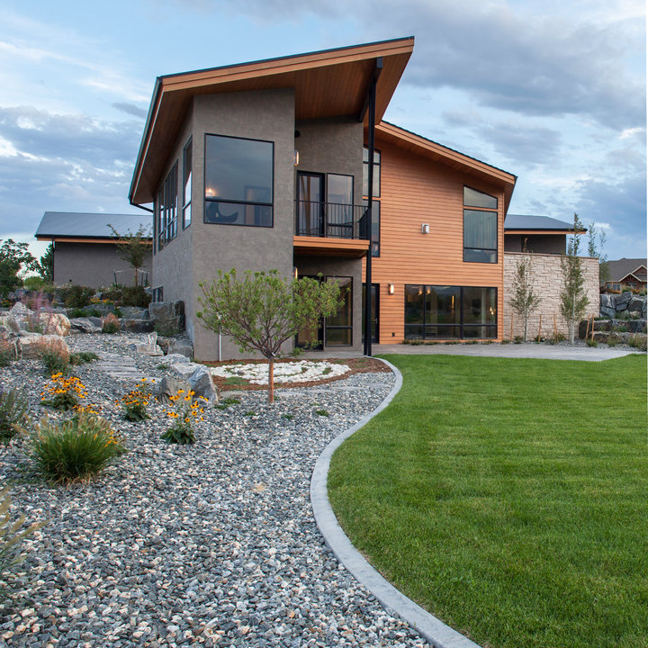 Foto e Idee per Case con tetti a falda unica - casa con tetto a falda ...