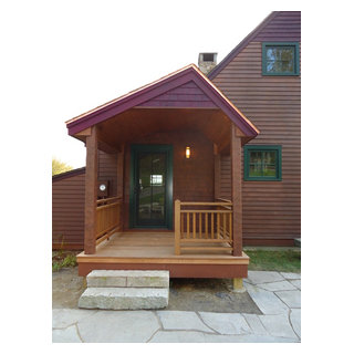 Contemporary Farmhouse Porch; Rockingham, VT - Farmhouse - Exterior ...