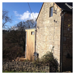 contemporary glass and wood cladding box extension, two storey, Stroud ...