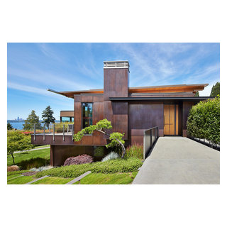 Contemporary Mercer Island House - Contemporary - Exterior - Seattle ...