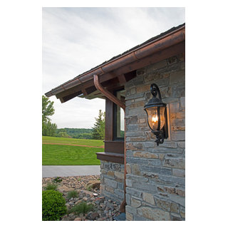 Contemporary Prairie Lodge with a View - Rustic - Exterior ...