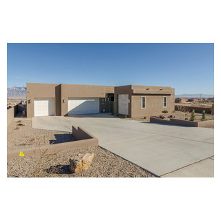 Contemporary Rio Rancho Custom Home - Contemporary - Exterior ...