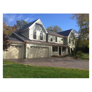 Copper 5" seamless gutters, copper gutter covers and copper 3" x 4 ...