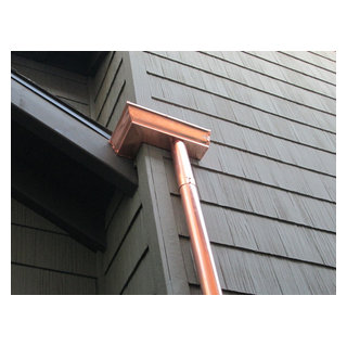 Copper Rain Gutter Projects - Traditional - Exterior - Los Angeles - by ...