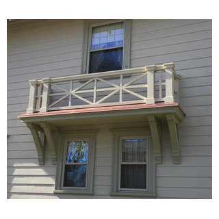 Copper roof with custom railing - Farmhouse - Exterior - Boston - by ...