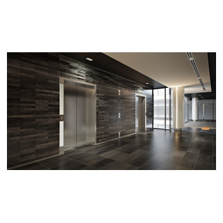 Corporate Office Lobby Design Architectural Rendering - House Exterior ...