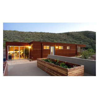 Corten Corrugated Siding - Rustic - Exterior - Phoenix - by Western ...