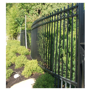 Curved Metal Fence - Exterior - Vancouver - by Contour Landscape ...