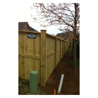 Custom Cap Top Trim - Table Top Privacy Fence - Traditional - Exterior ...