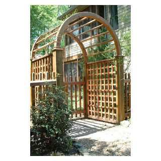 Custom Cedar Arbor - Modern - House Exterior - Atlanta - by Allied ...