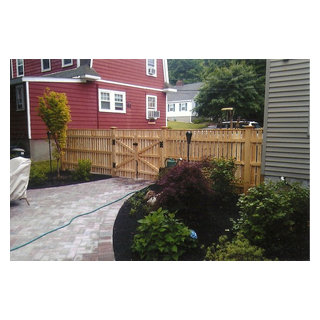 Custom Cedar Gates - Traditional - Exterior - Boston - by AVO Fence ...
