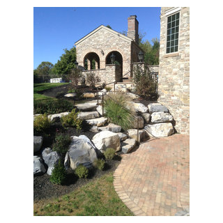 Custom Chain Link Exterior Step Rail - Eclectic - Exterior ...