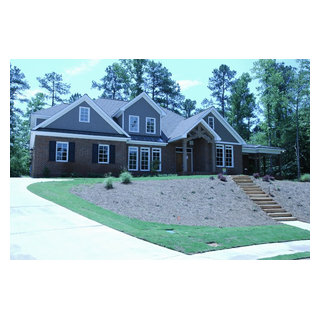 Custom Home with Semi-Open Floor Plan - Traditional - Exterior ...