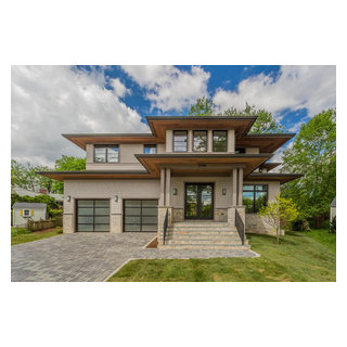 Custom Prairie with Contemporary Interior - Classique Chic - Façade ...
