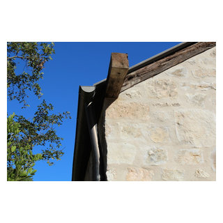 Custom Rustic Gutters on Farmhouse - Rustic - Exterior - by AUSTIN ...