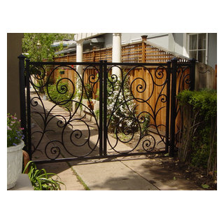 Custom scroll gate - Traditional - Exterior - San Francisco - by Brians ...