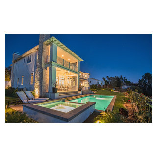 Custom Traditional Coastal Colonial Home - Beach Style - Exterior - Los ...