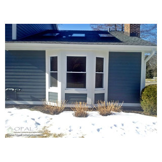 Dark Blue & White House in Naperville With James Hardie Siding ...