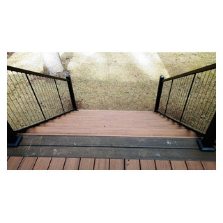 Decks with Trex Transcends and Fortress Cable Railing - Traditional ...