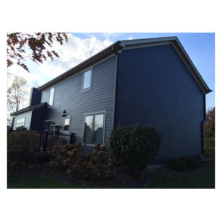Dive into Deep Ocean blue siding by James Hardie! - Traditional ...